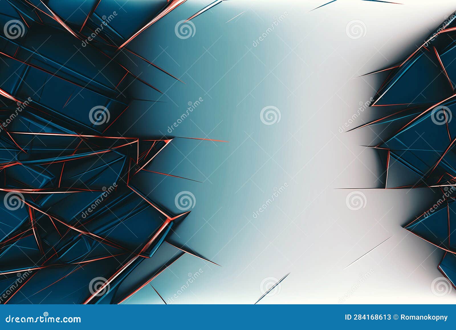 Abstract Blue Background with Sharp Forms. AI Generated Stock ...
