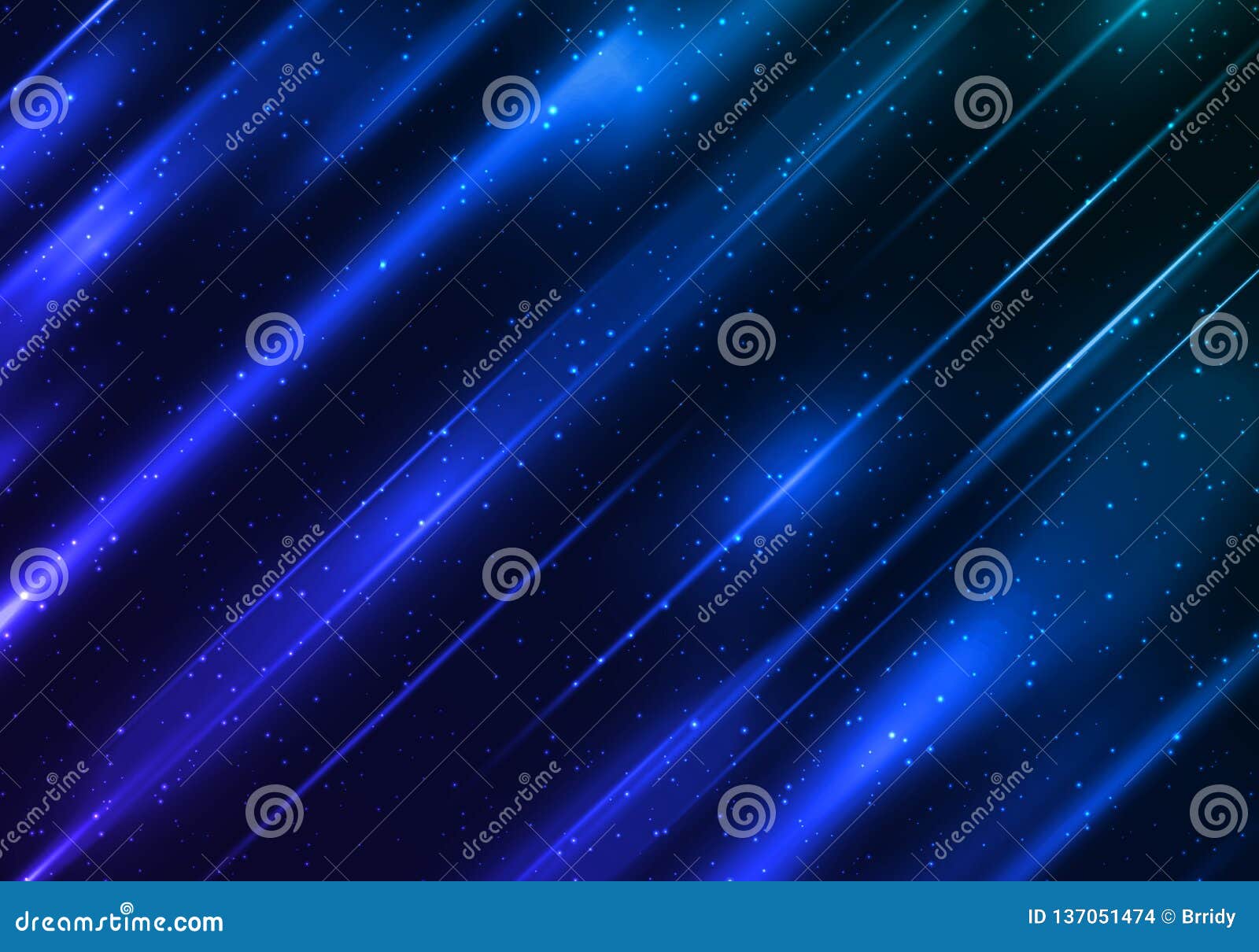 Abstract Blue Background with Shiny Stripes. Vector Modern Bg. Stock ...
