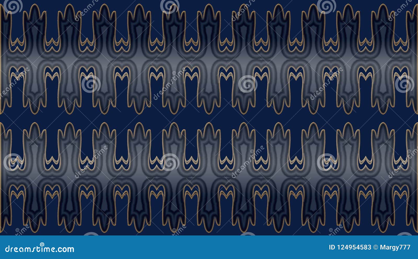 Abstract Blue Background with Silver Patterns Stock Illustration ...