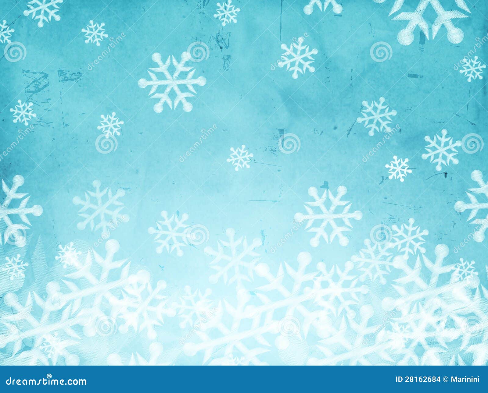 Abstract Blue Background with Snowfall Stock Illustration ...