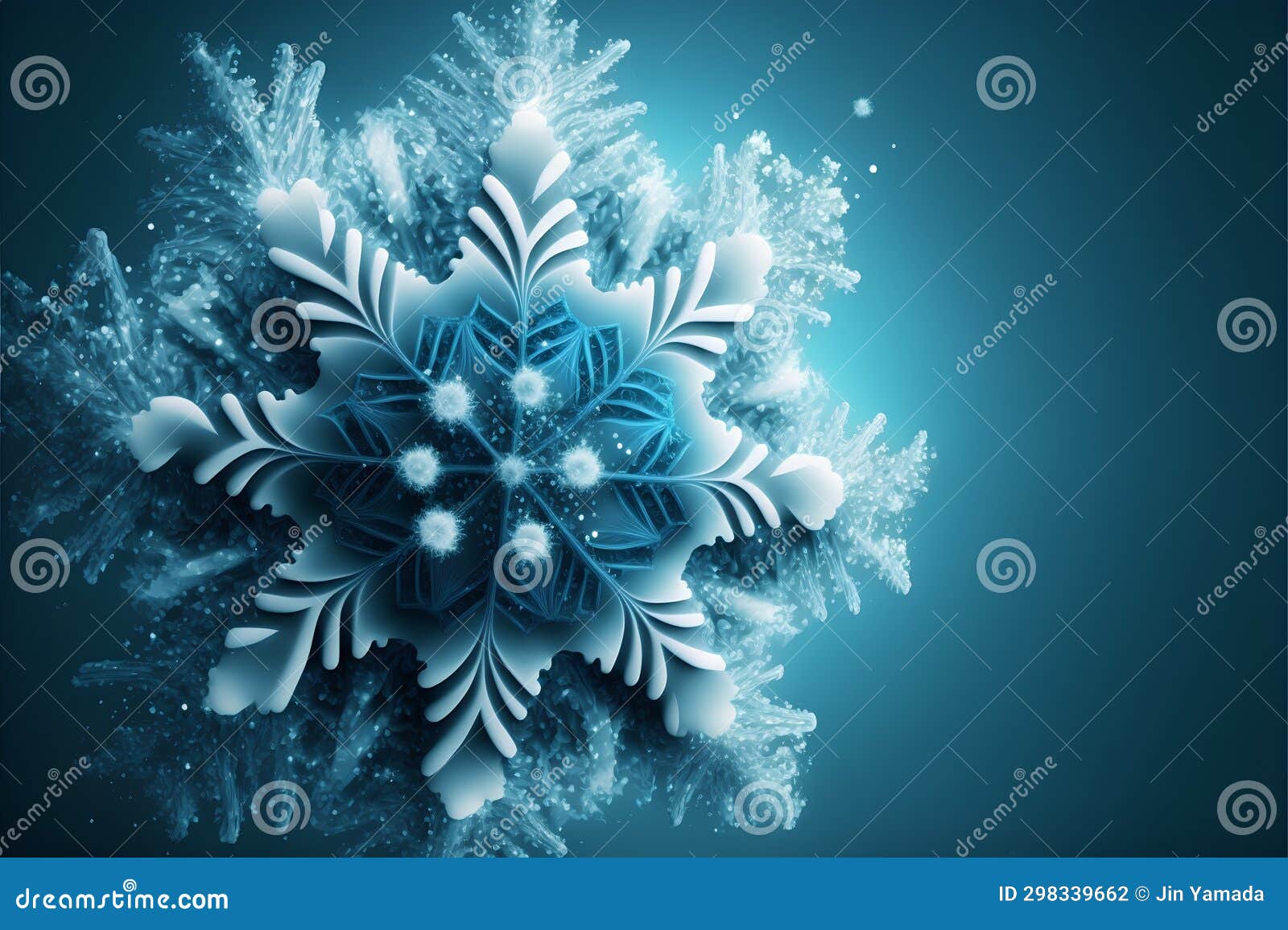 Abstract Blue Background with Snowflakes. Vector Illustration Stock ...