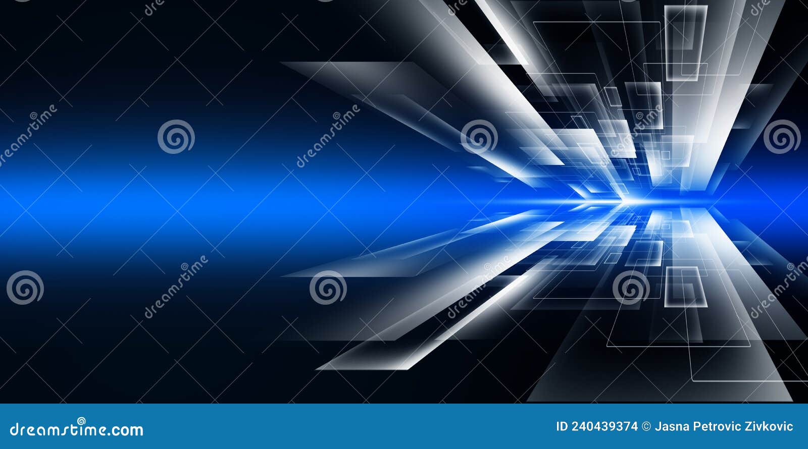Abstract Blue Background with Square Shapes. Blue Abstract Rounded ...