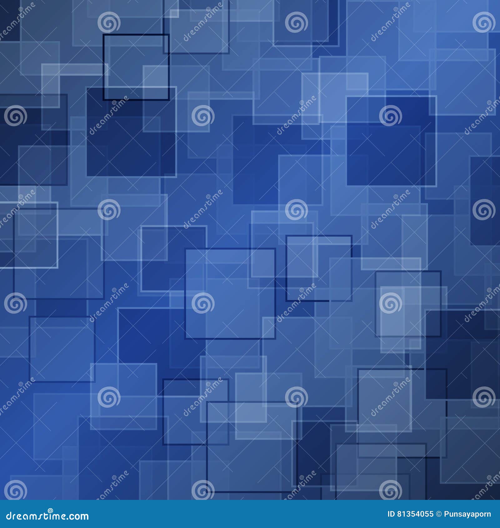 Abstract Blue Background with Square Stock Vector - Illustration of ...