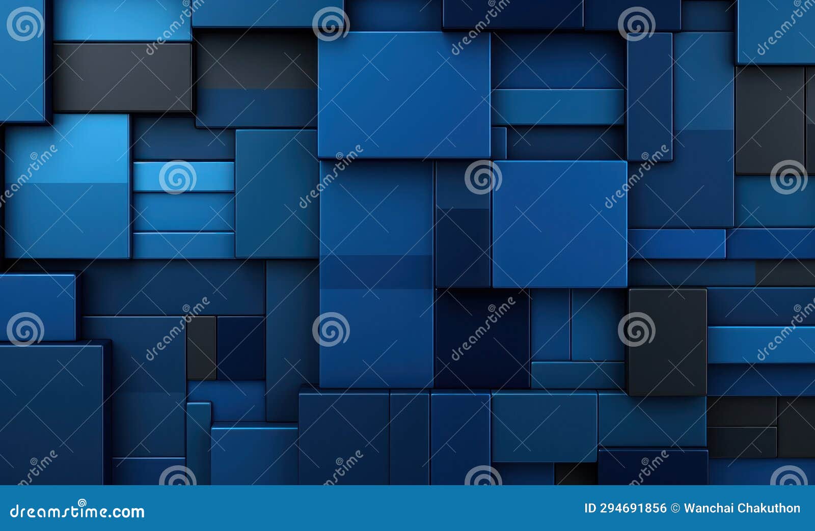 Abstract Blue Background with Squares. Illustration Stock Illustration ...