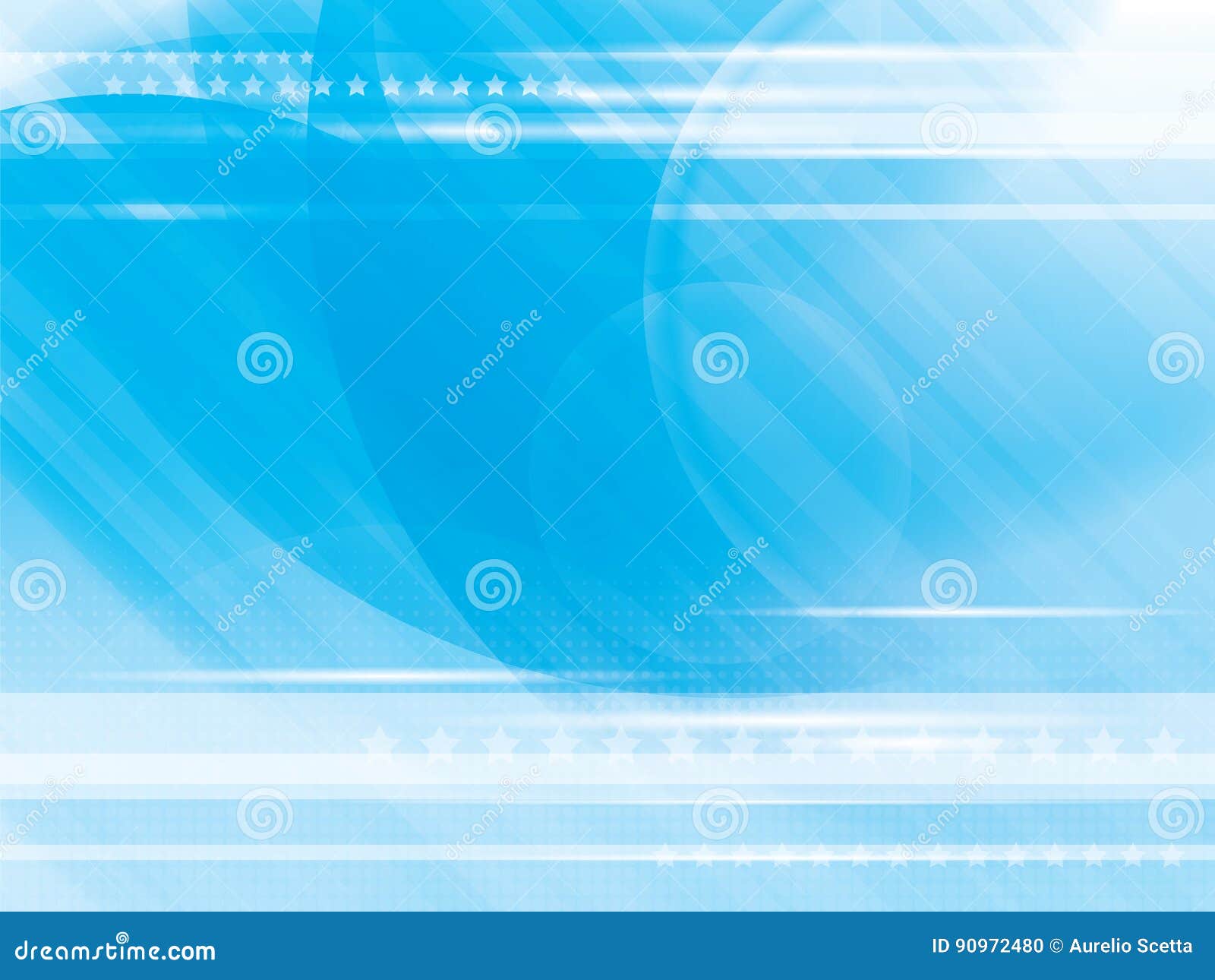 Abstract Blue Background with Stars Stock Vector - Illustration of ...