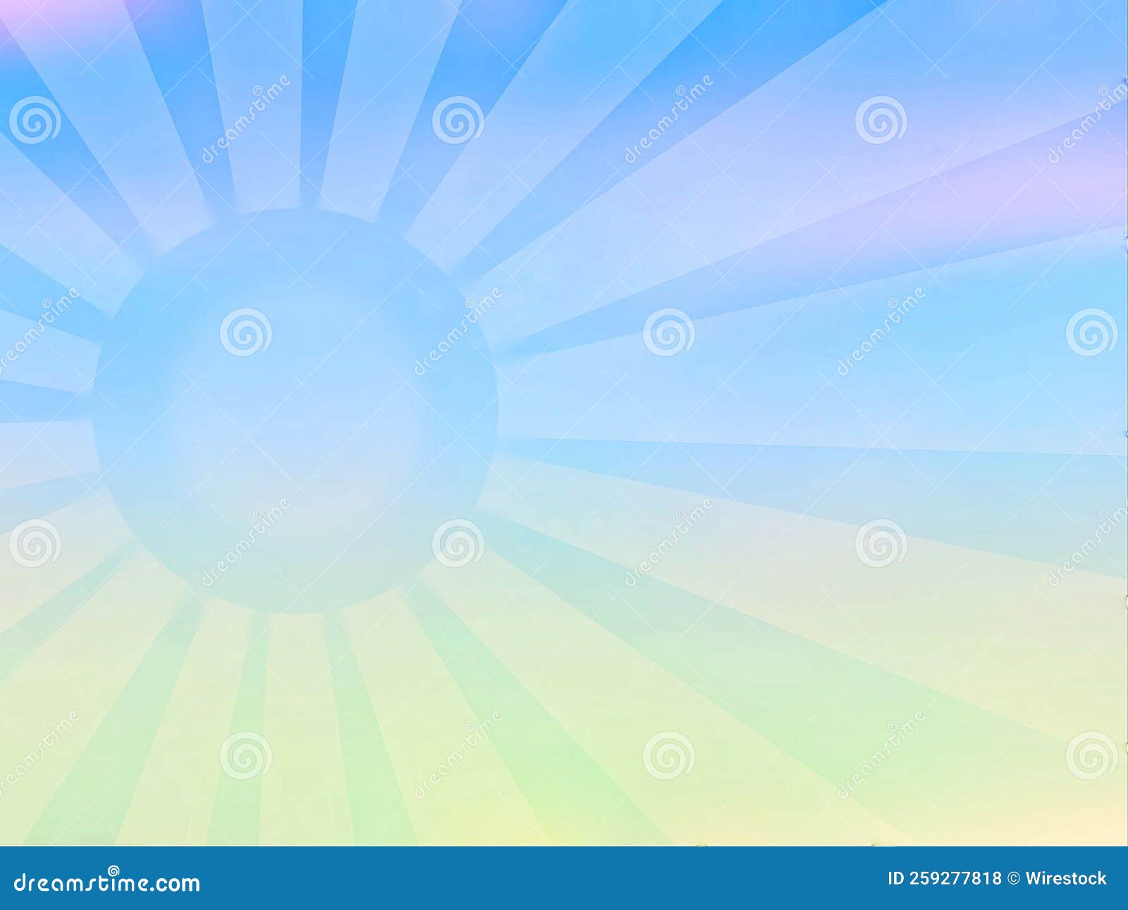 Abstract Blue Background with Sun Rays Stock Illustration ...