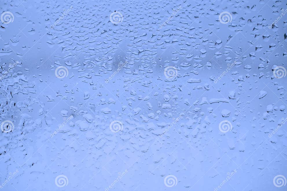 Abstract Blue Background. Sweaty Glass Texture Stock Image - Image of ...