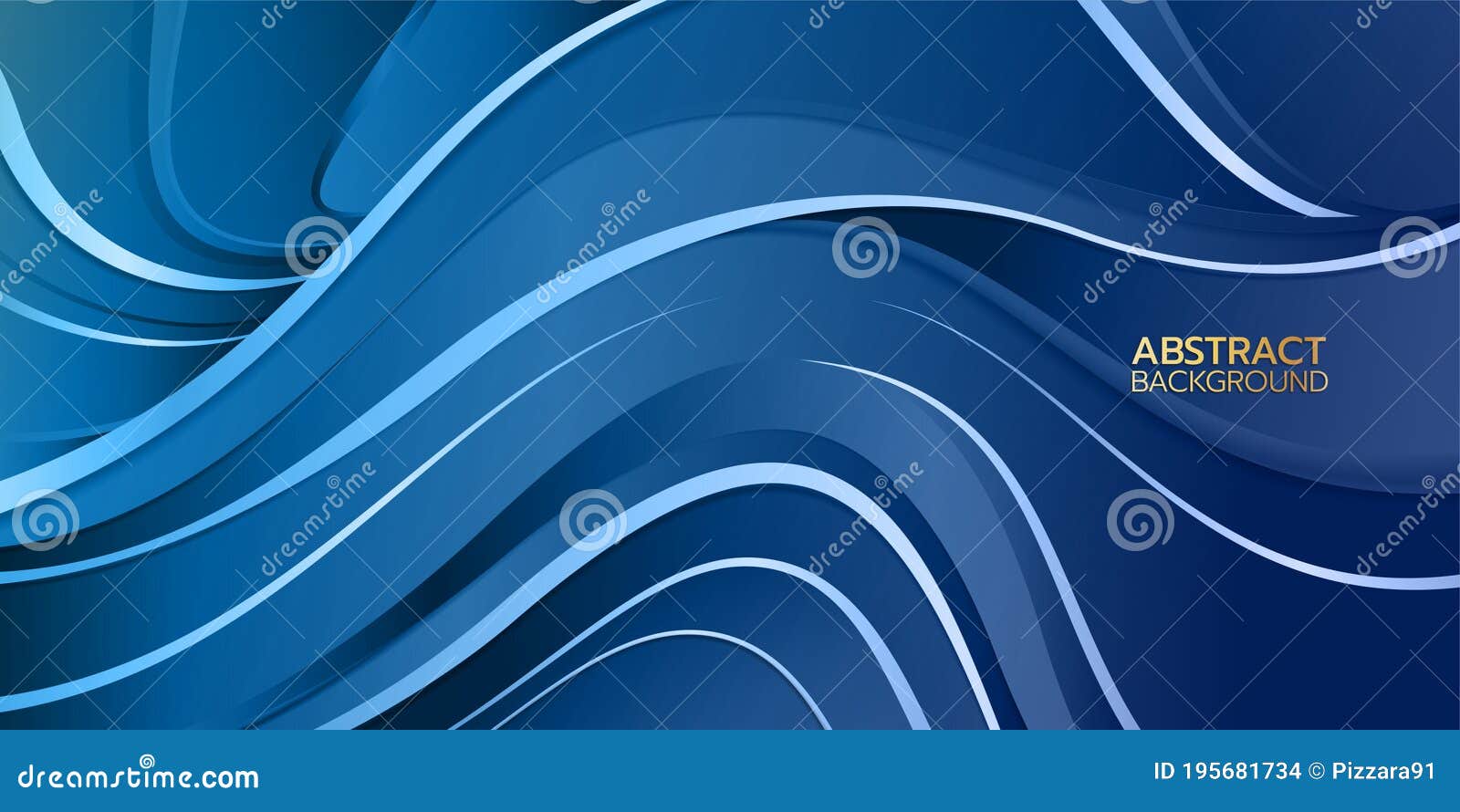 Abstract blue background stock vector. Illustration of banner - 195681734