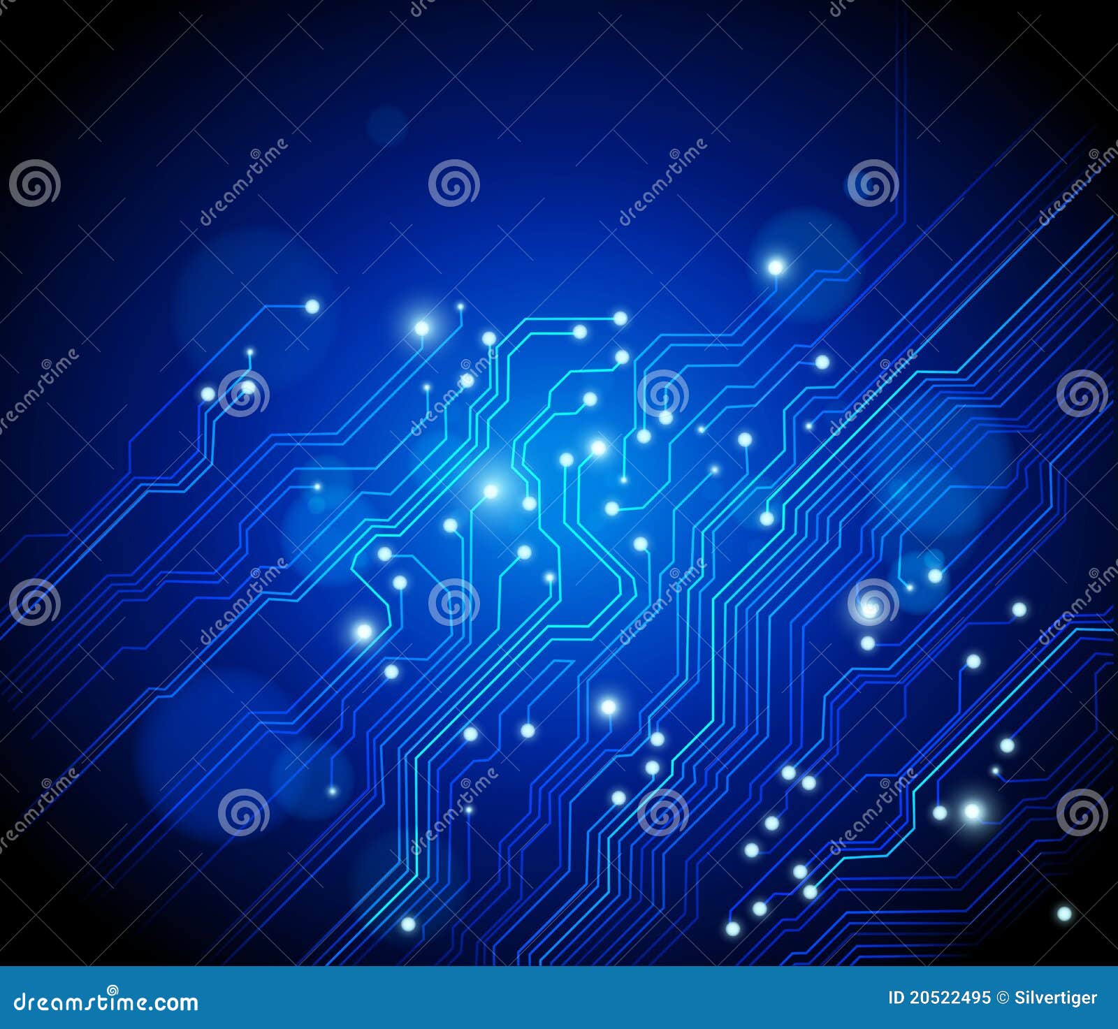 Abstract Blue Background - Technology Stock Vector - Illustration of ...