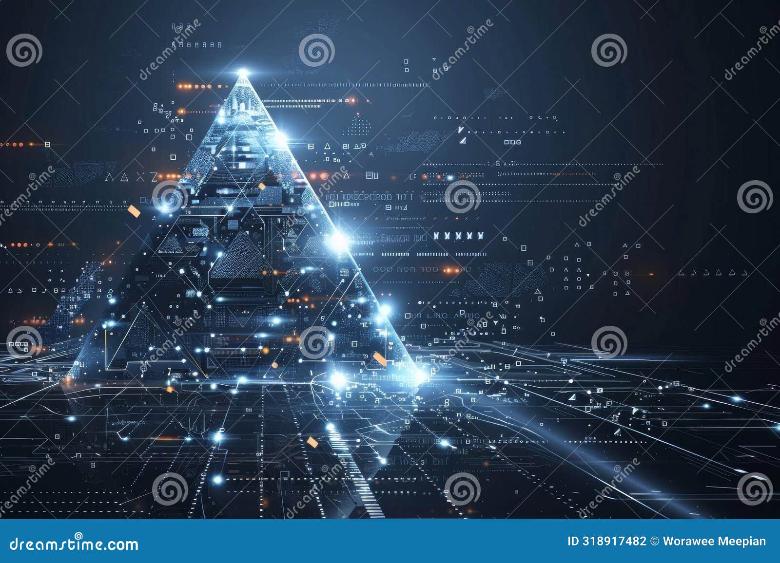 Abstract Blue Background. Technology and Cyberspace Wallpaper Stock ...