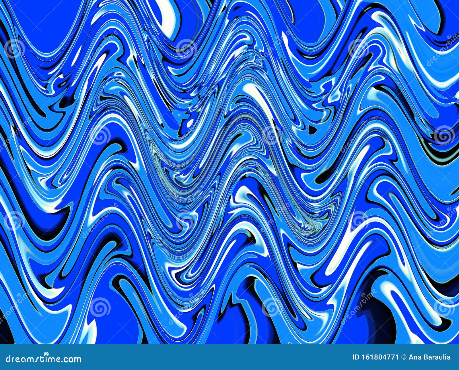 Abstract Blue Background Texture with Liquid Diffusion Waves Stock ...