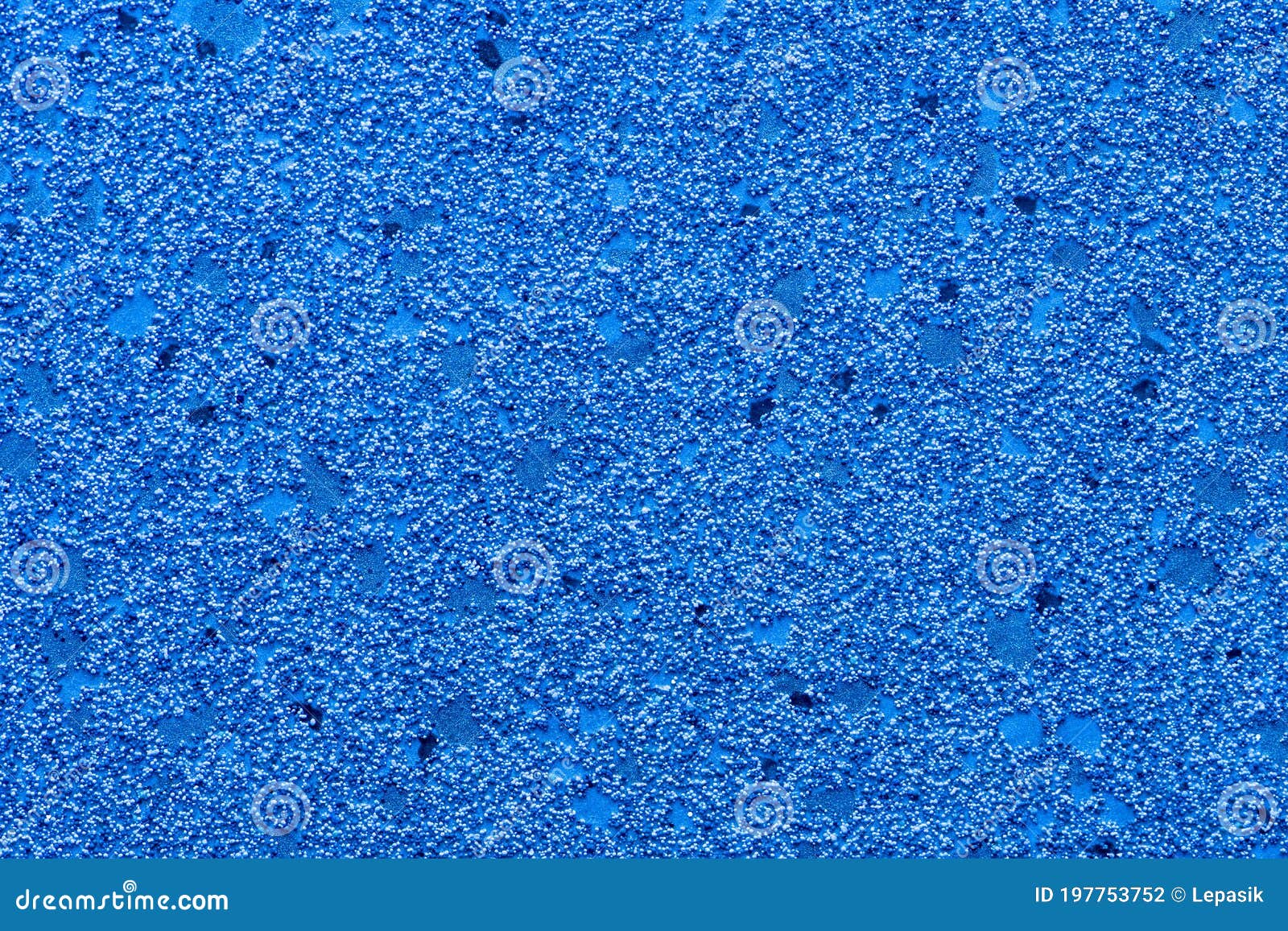 Abstract Blue Background with Textured Small Particles, Pebbles and ...