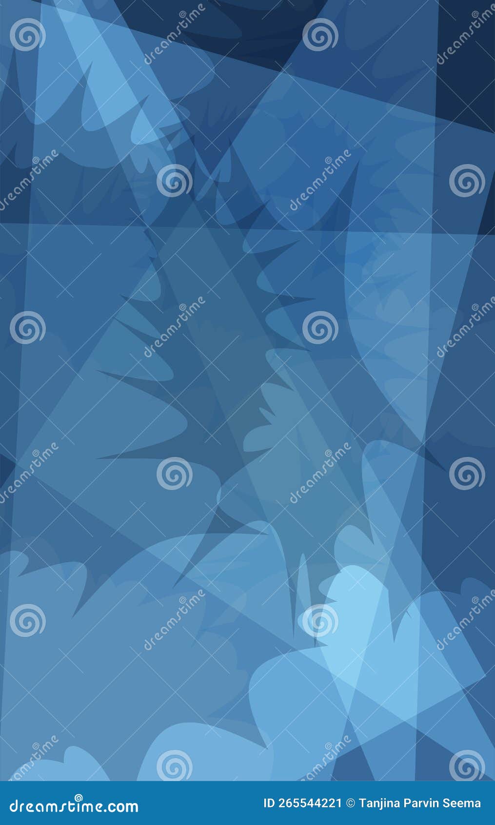 Abstract Blue Background Triangle Pattern and Blocks in Diagonal Lines ...