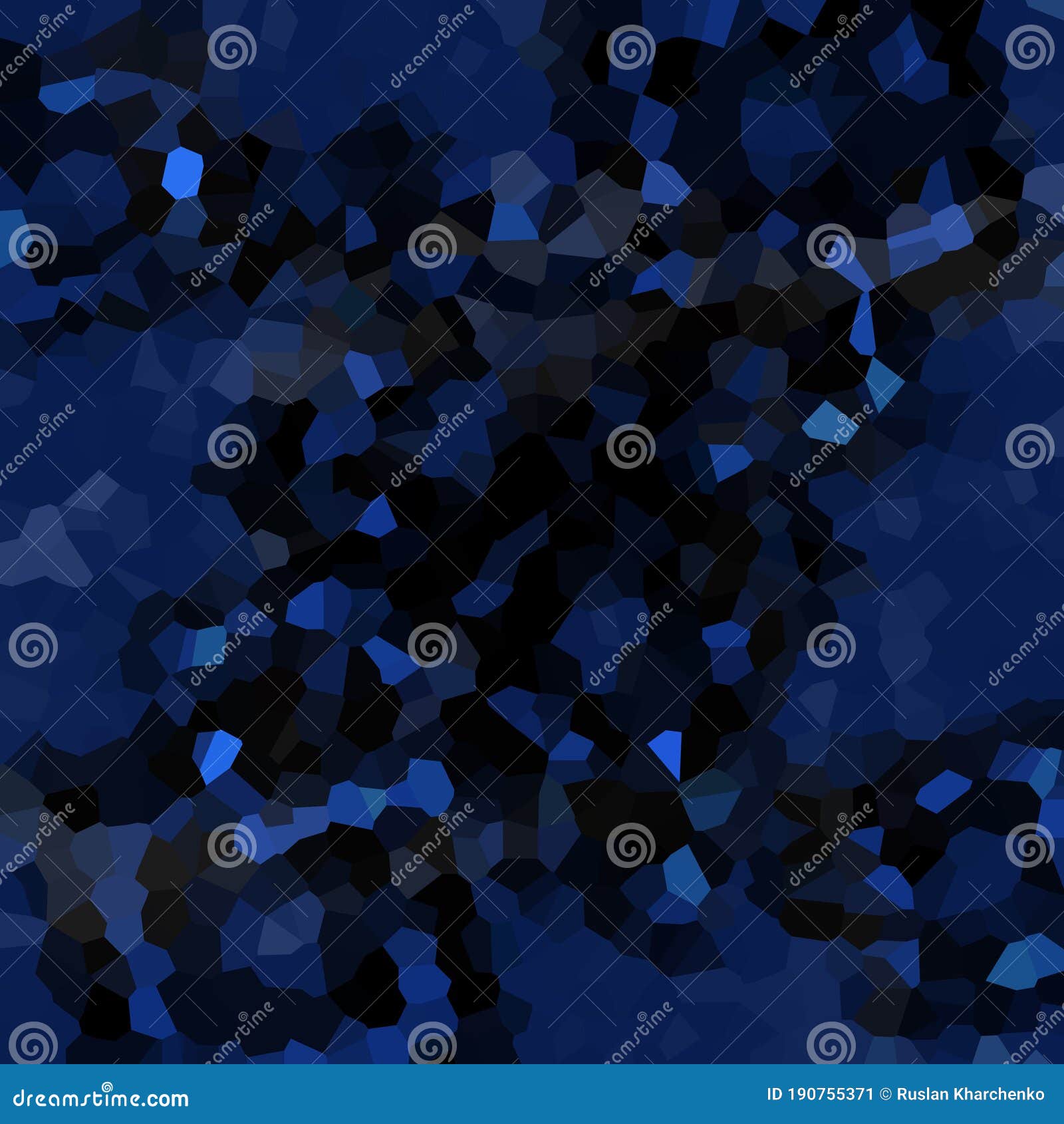 Abstract Blue Background from Triangles. Background Color is Dark, Blue ...