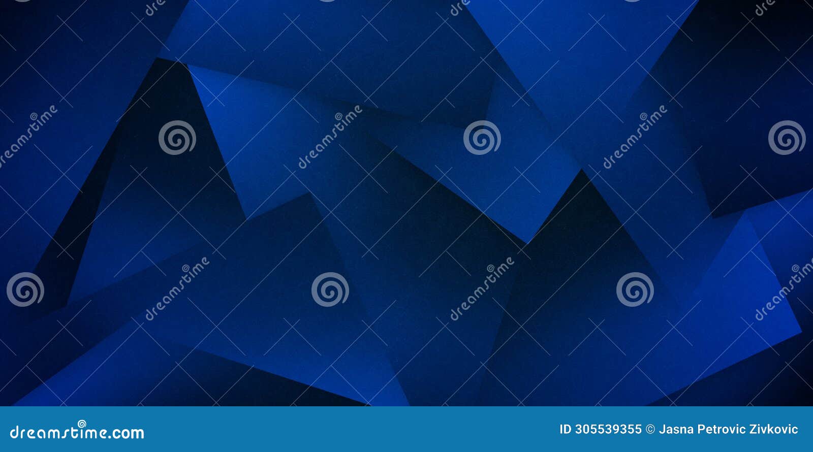 Abstract Blue Background with Triangles and Rectangle Shapes Layered in ...