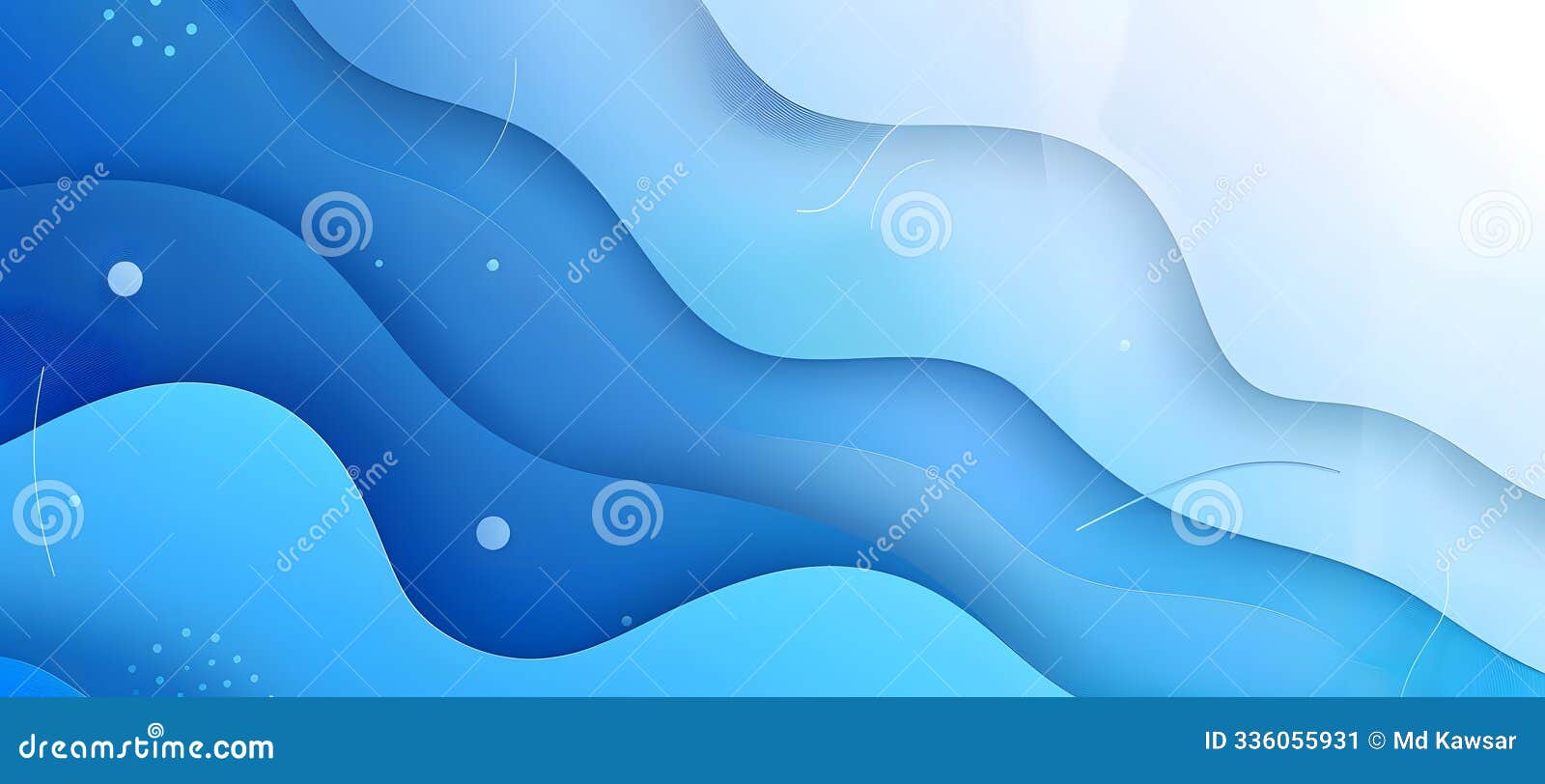Abstract Blue Gradient Wave Background Design Stock Illustration - Illustration of digital ...