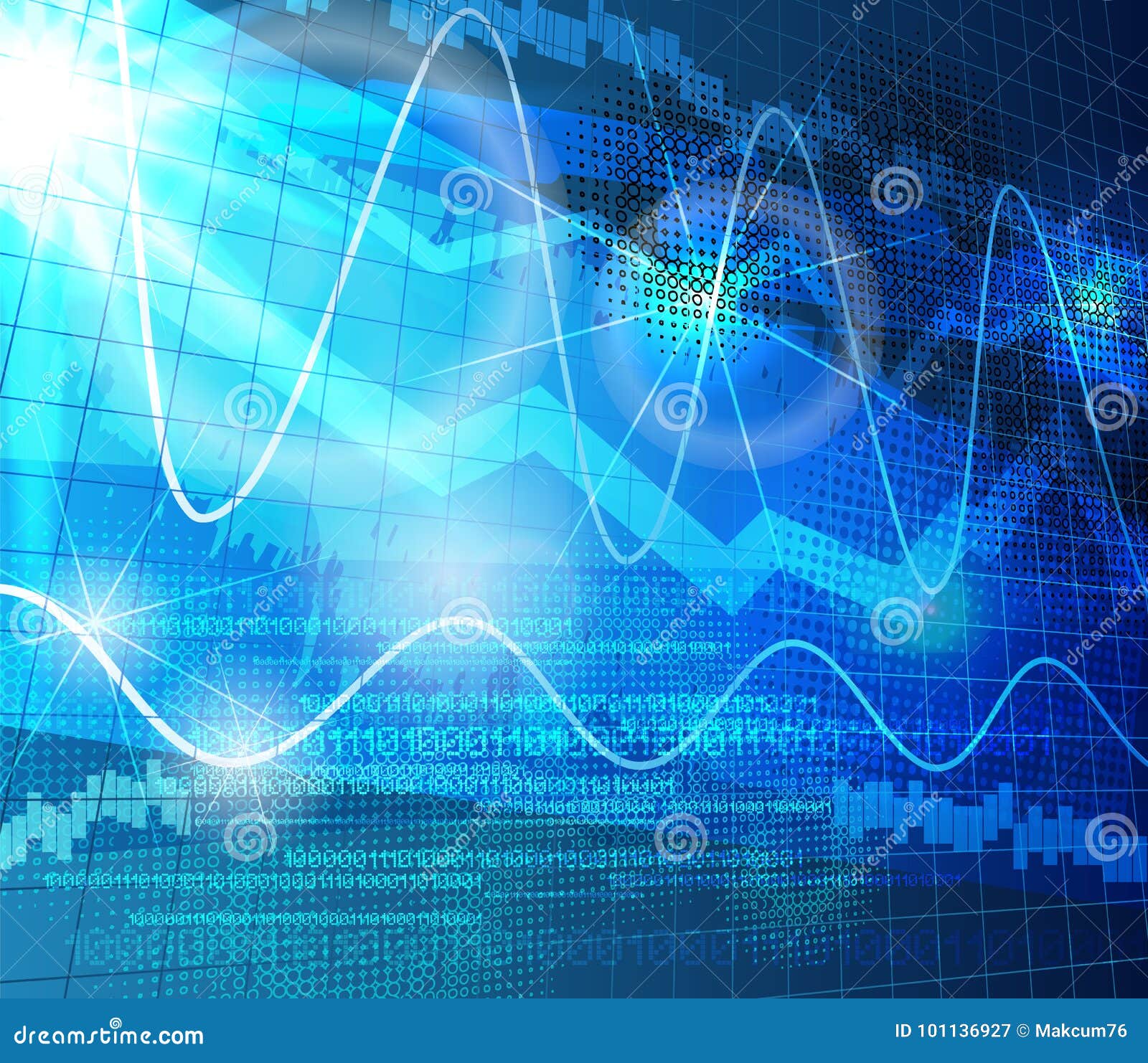 Abstract Blue Background. Vector Version. Stock Vector - Illustration ...