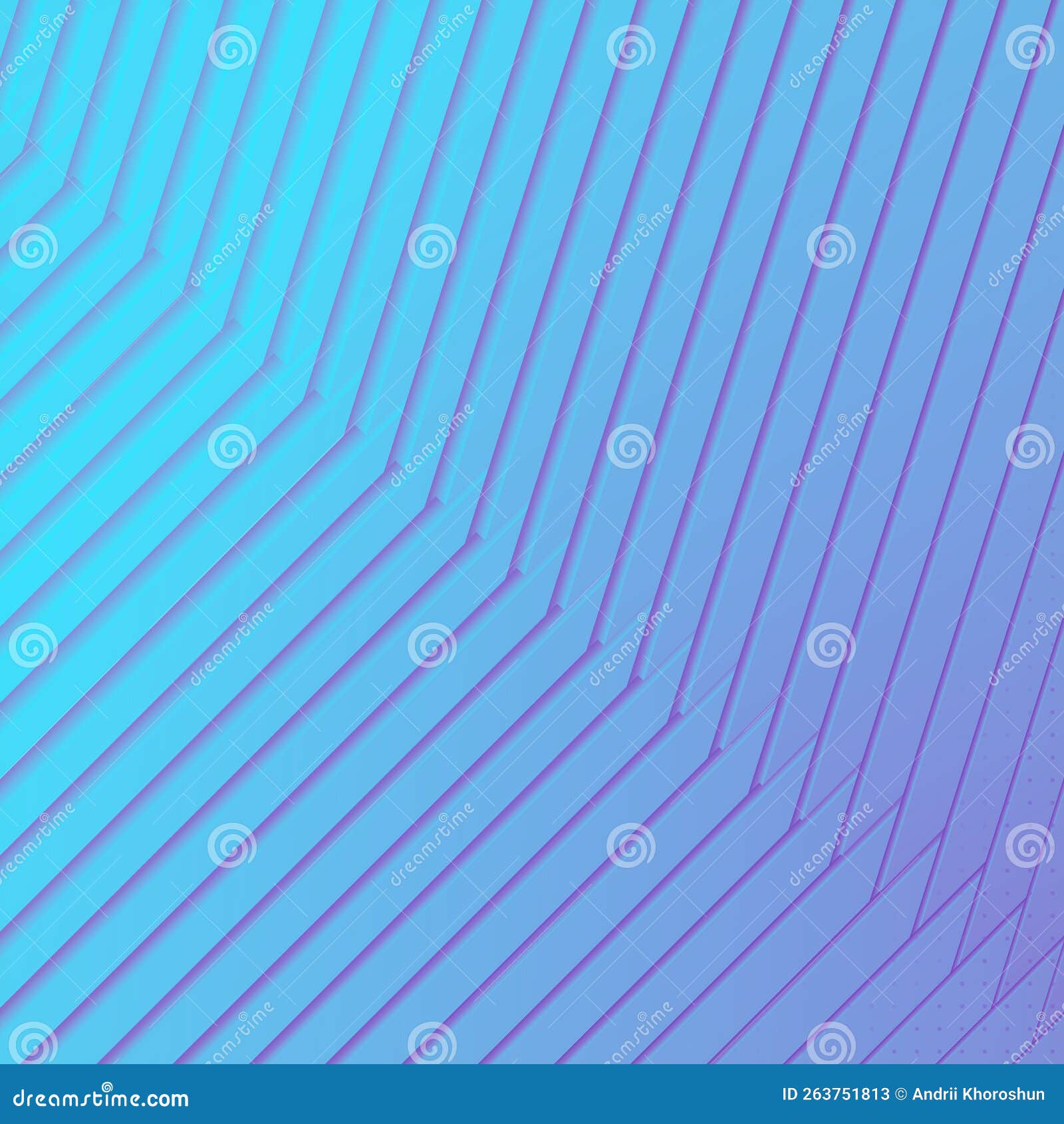 Abstract Blue Background of Violet Lines. Template Design. 3d Rendering ...