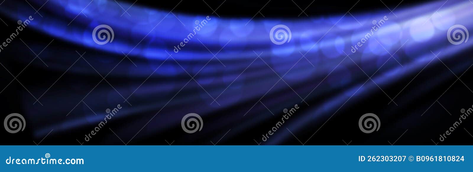 Shiny Blue Background with Sparkles, Lights and Bokeh. Atmospheric ...