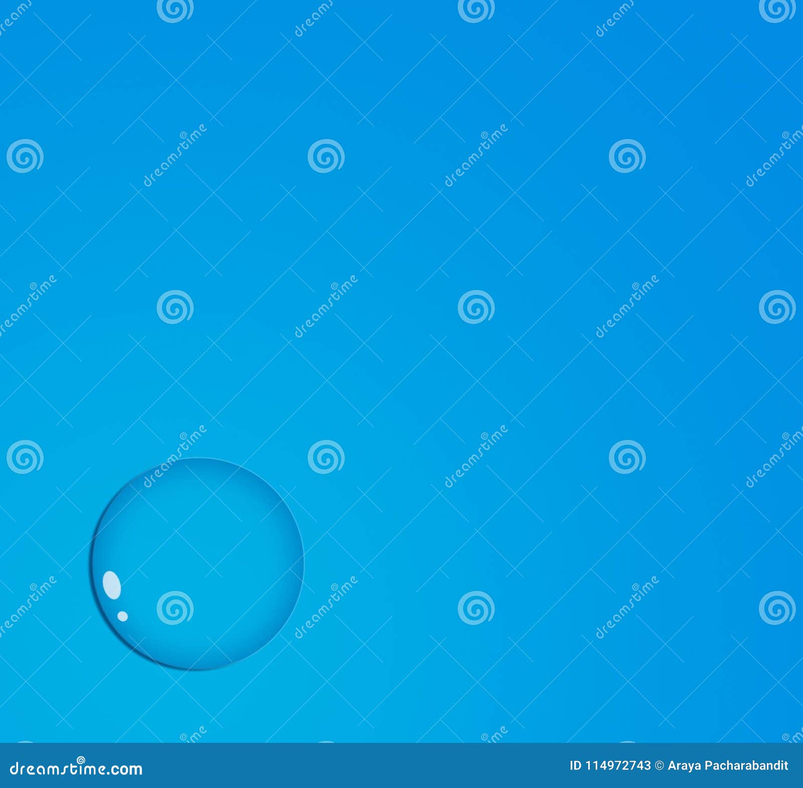 The Abstract Blue Background with Water Drop Stock Illustration ...