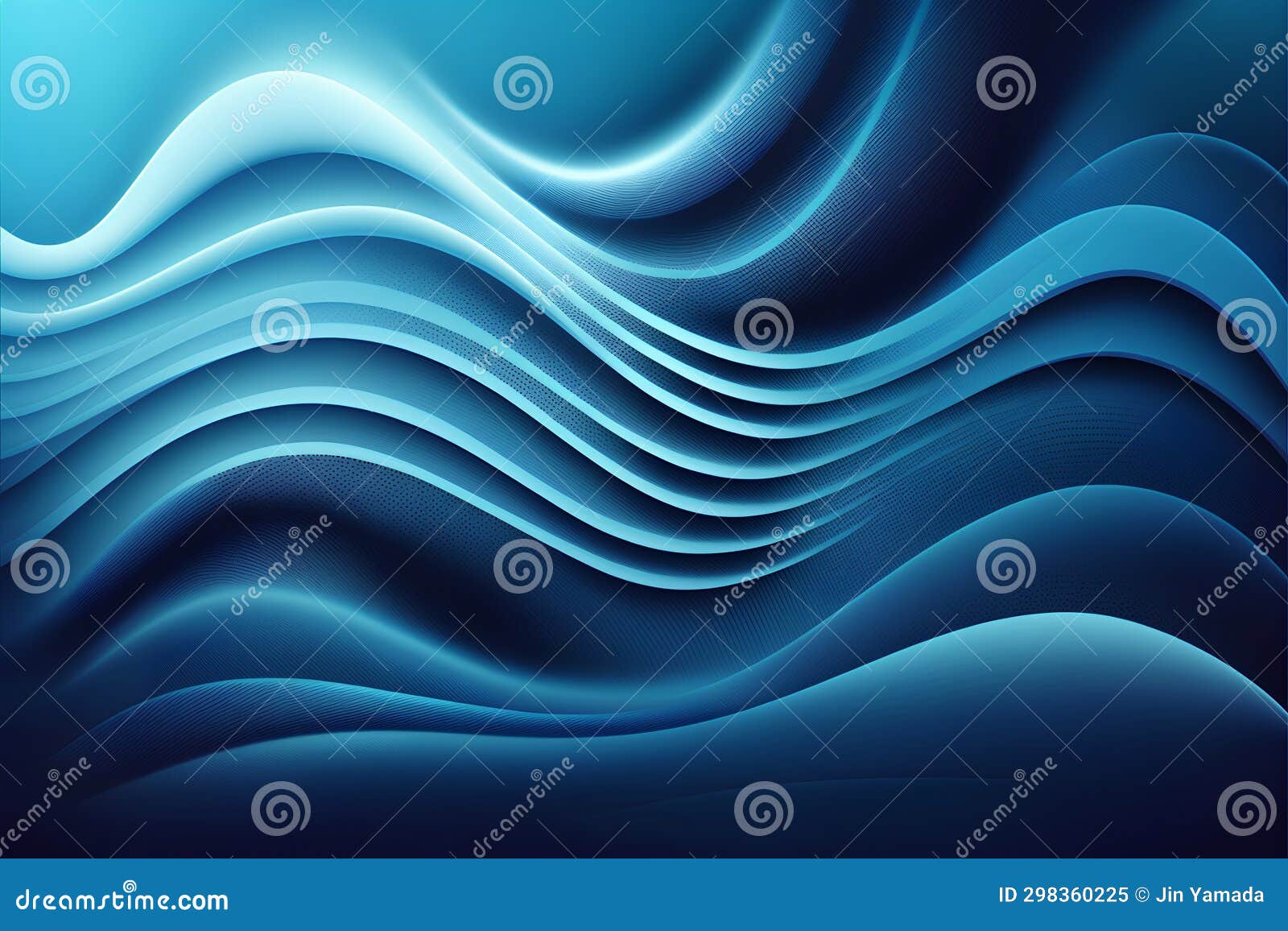 Abstract Blue Background with Wavy Lines. Vector Illustration Stock ...