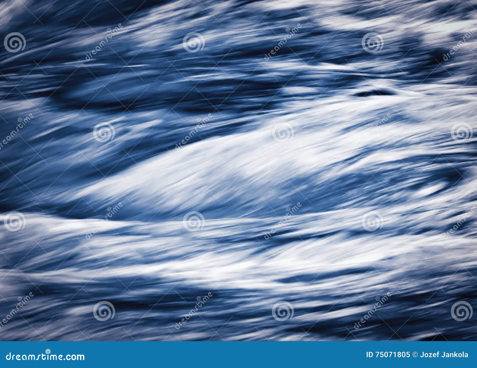 Abstract Blue Background Wild River Stock Image - Image of nature ...