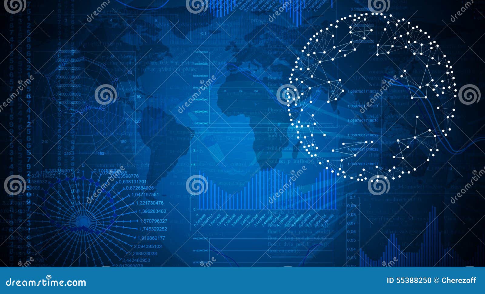 Abstract blue background stock photo. Image of light - 55388250