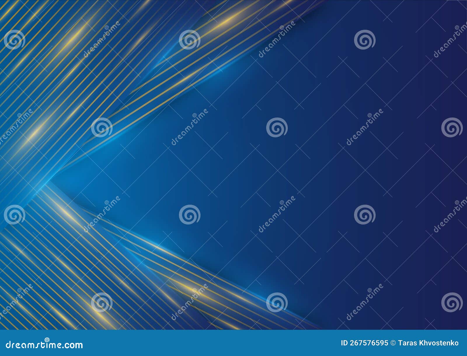 Abstract Blue Background with Yellow Lines Stock Vector - Illustration ...