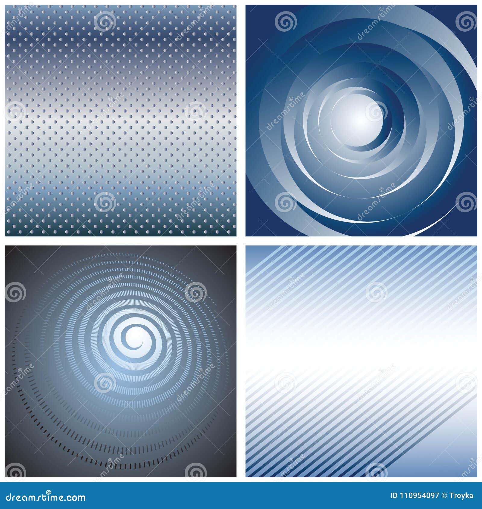 Abstract Blue Backgrounds Set. Stock Vector - Illustration of round ...