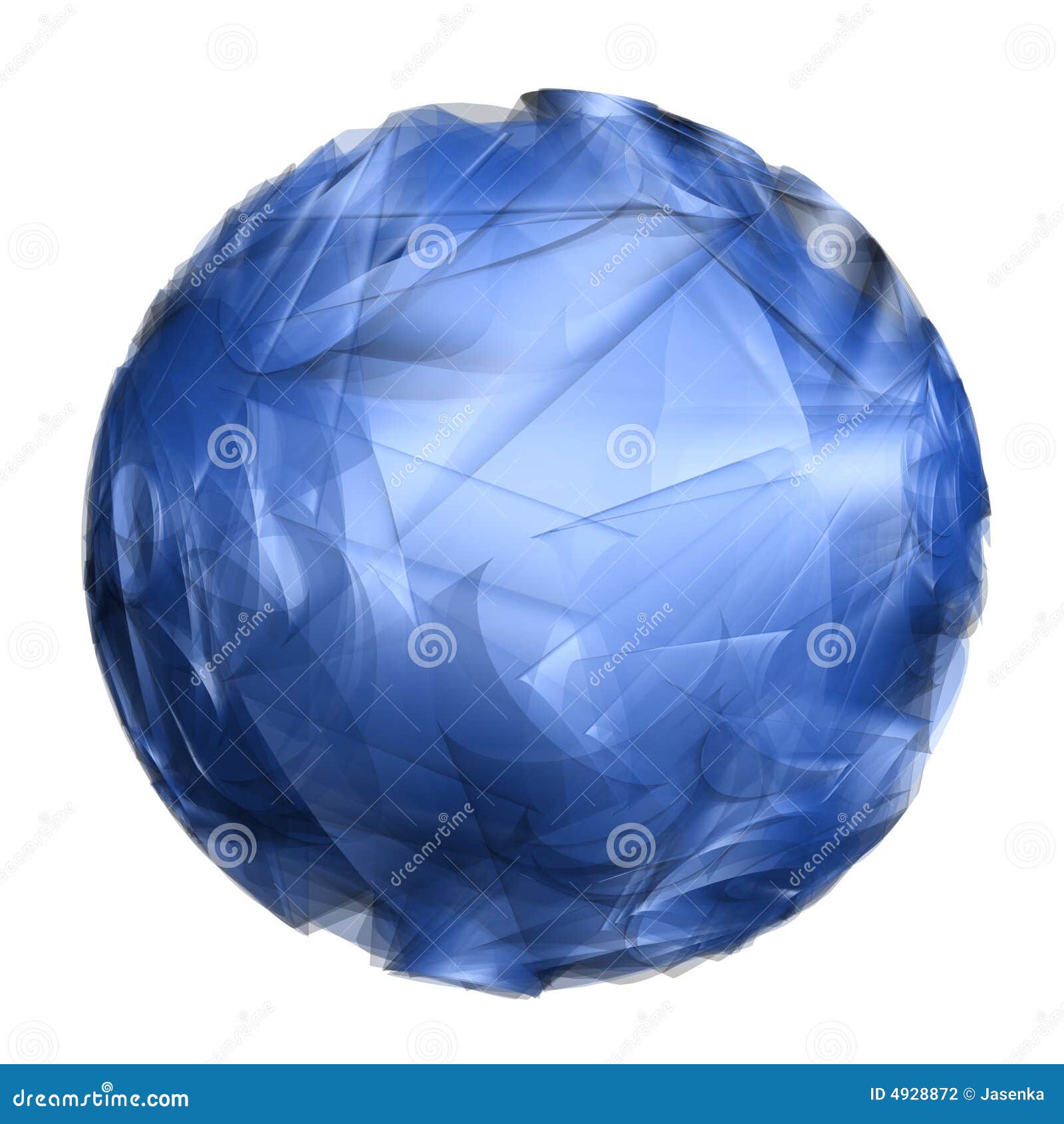 Abstract blue ball stock illustration. Illustration of curve - 4928872