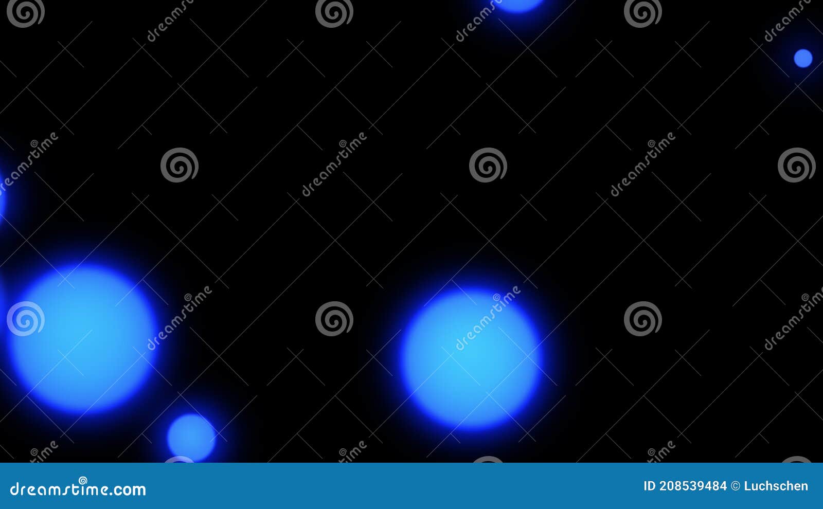 Abstract Blue Balls on Black Background 3d Render Stock Footage - Video ...
