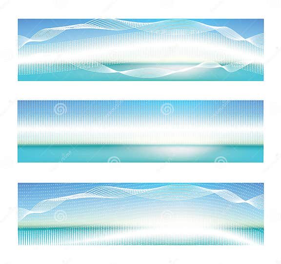 Abstract blue banner stock vector. Illustration of wave - 15938844