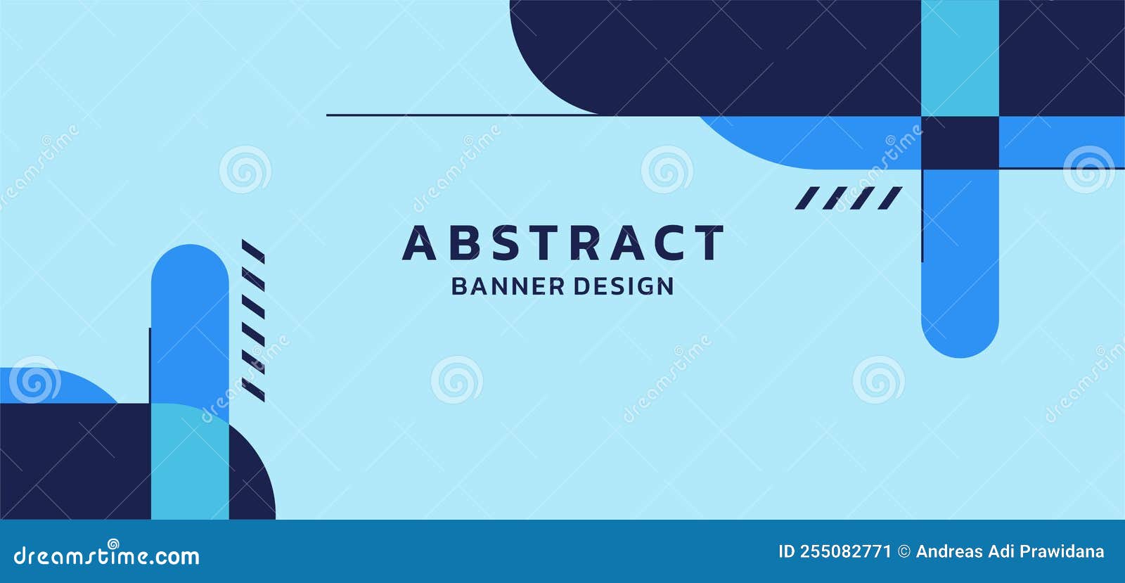 Abstract Blue Banner for Presentation Design Template Stock ...