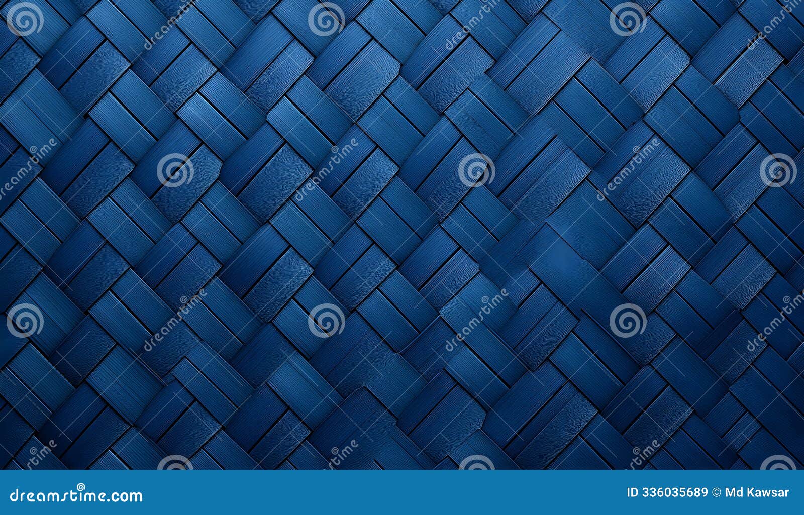 Abstract Blue Basket Weave Pattern Background Stock Illustration ...