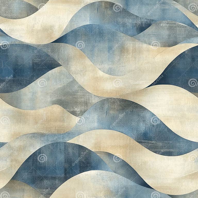 Abstract Blue and Beige Wave Patterns Textured Background Stock Photo ...