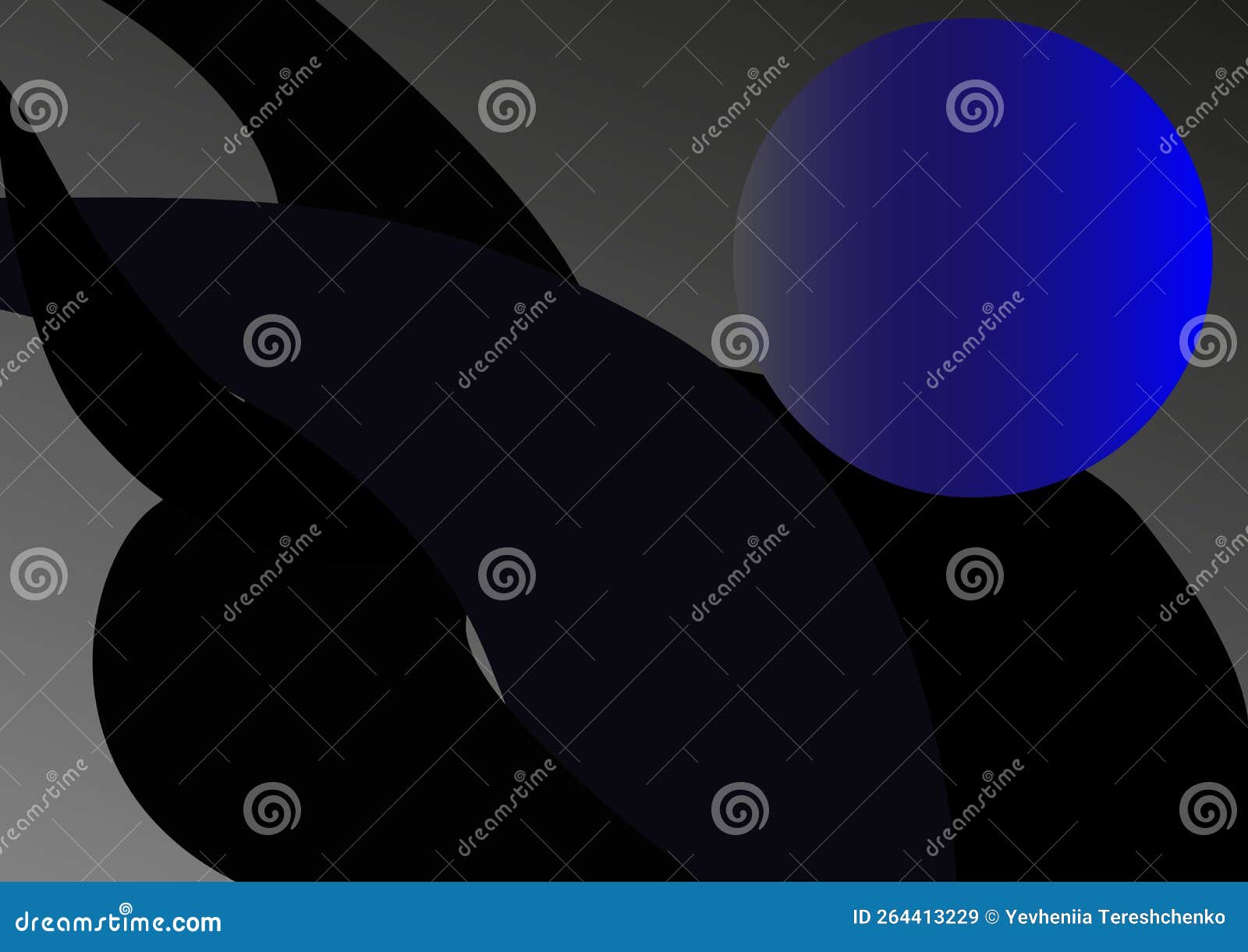 Abstract Background in Deep Blue Colors. Vector Graphics for ...