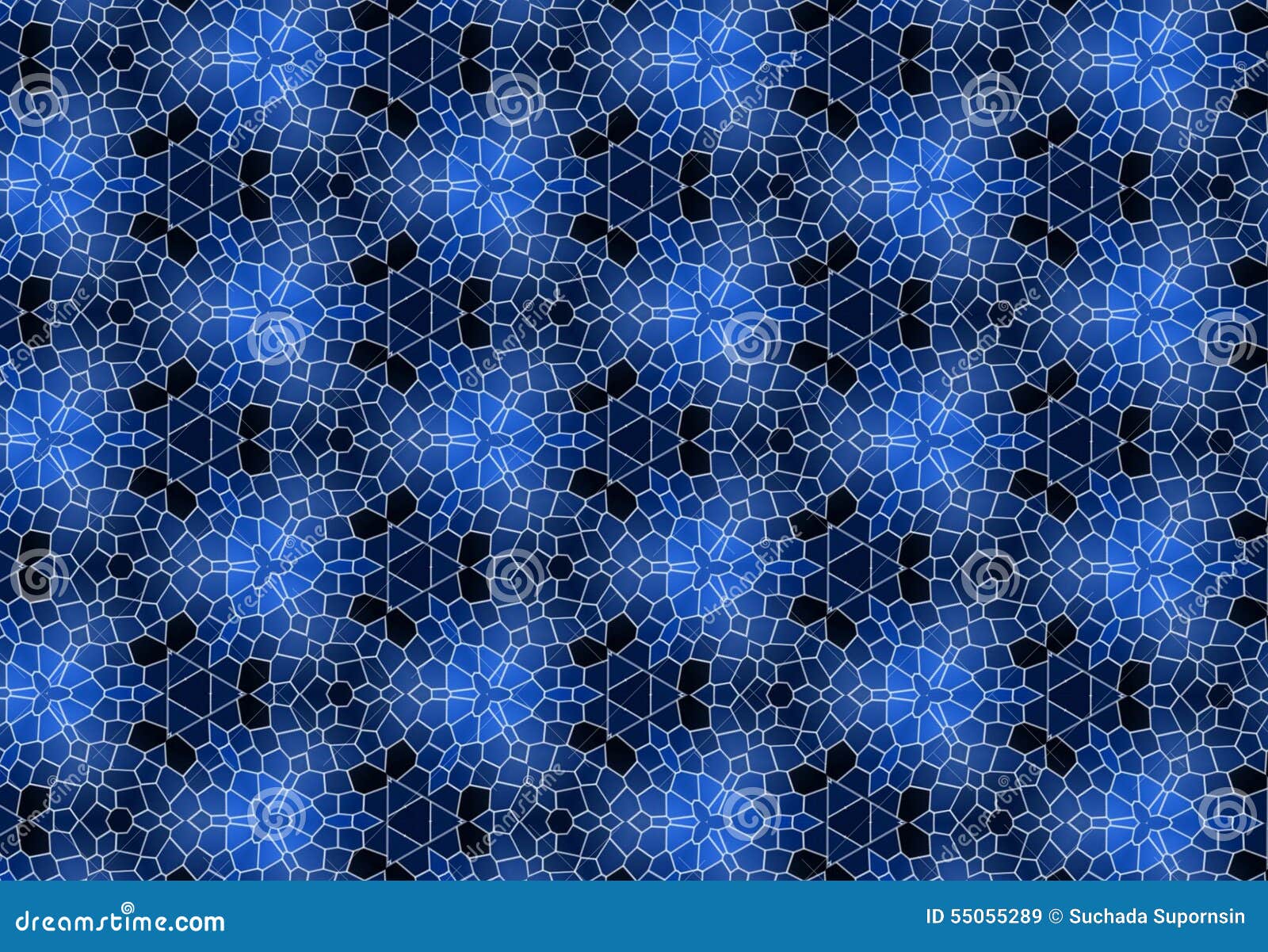 Abstract Blue Black Block Pattern Wallpaper. Stock Image - Image of ...
