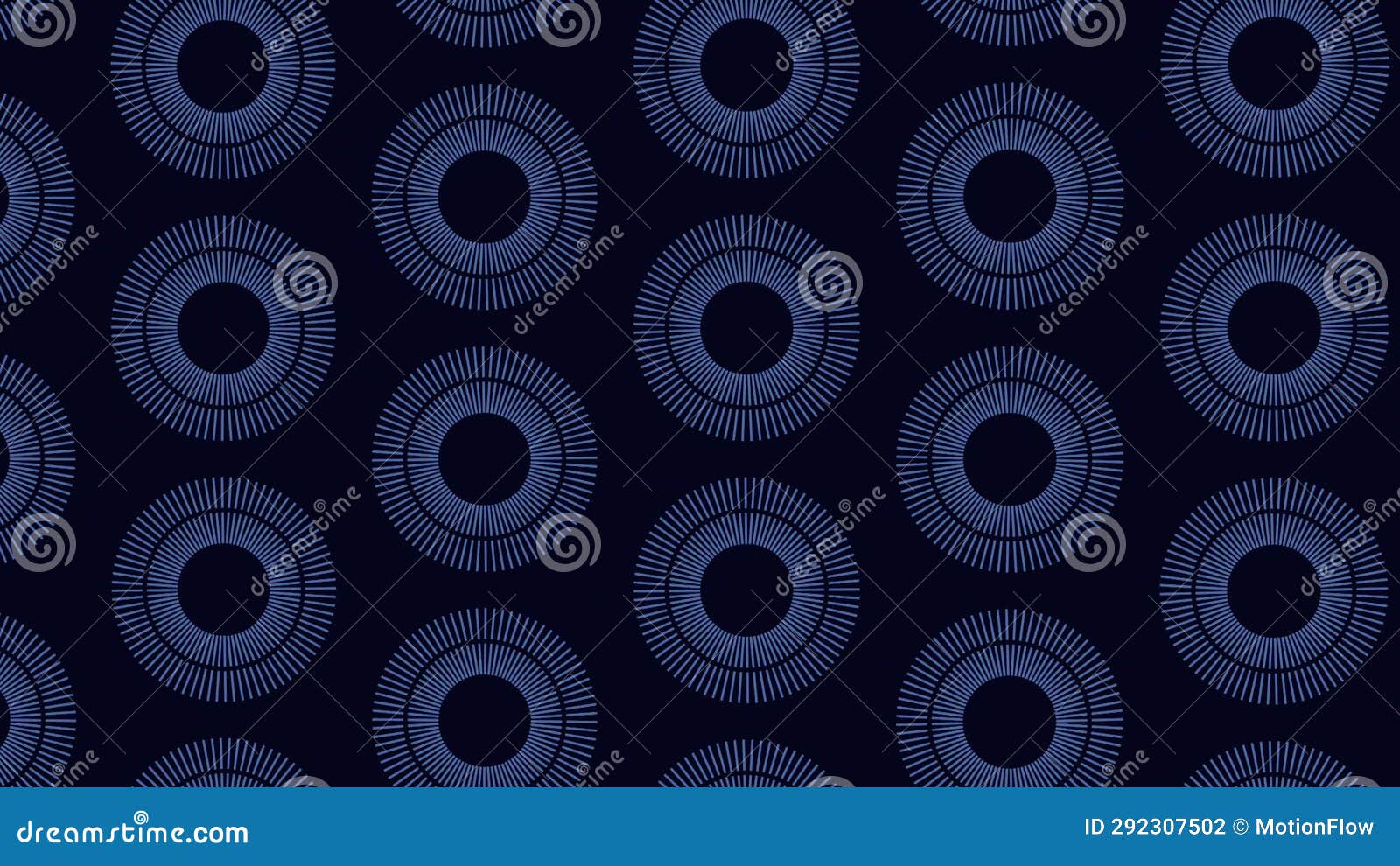 Dynamic Blue and Black Circle Pattern on Dark Background Stock Footage ...