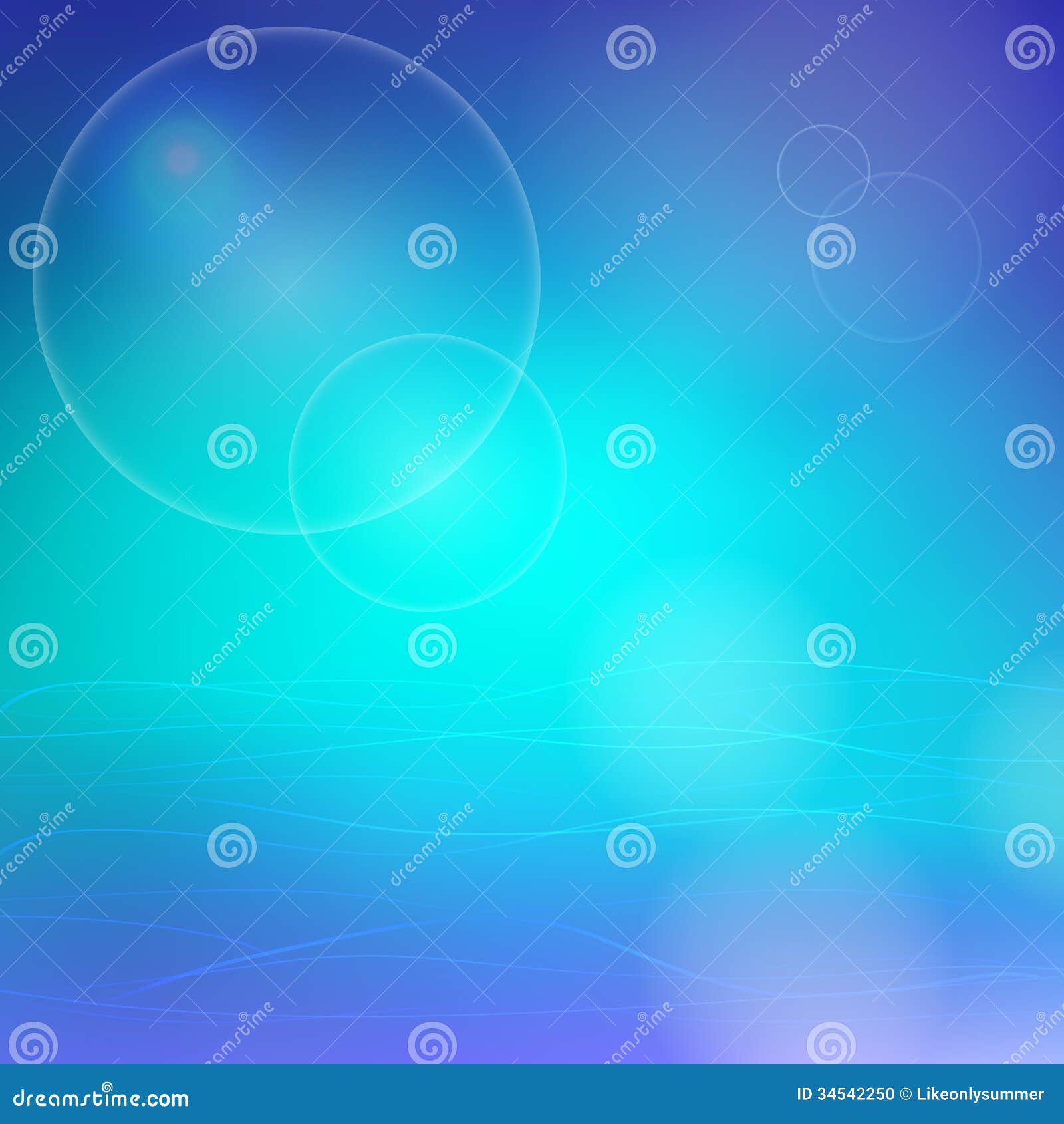 Blurry Semitransparent Overlapping Circle Patterns In Rainbow Colors ...