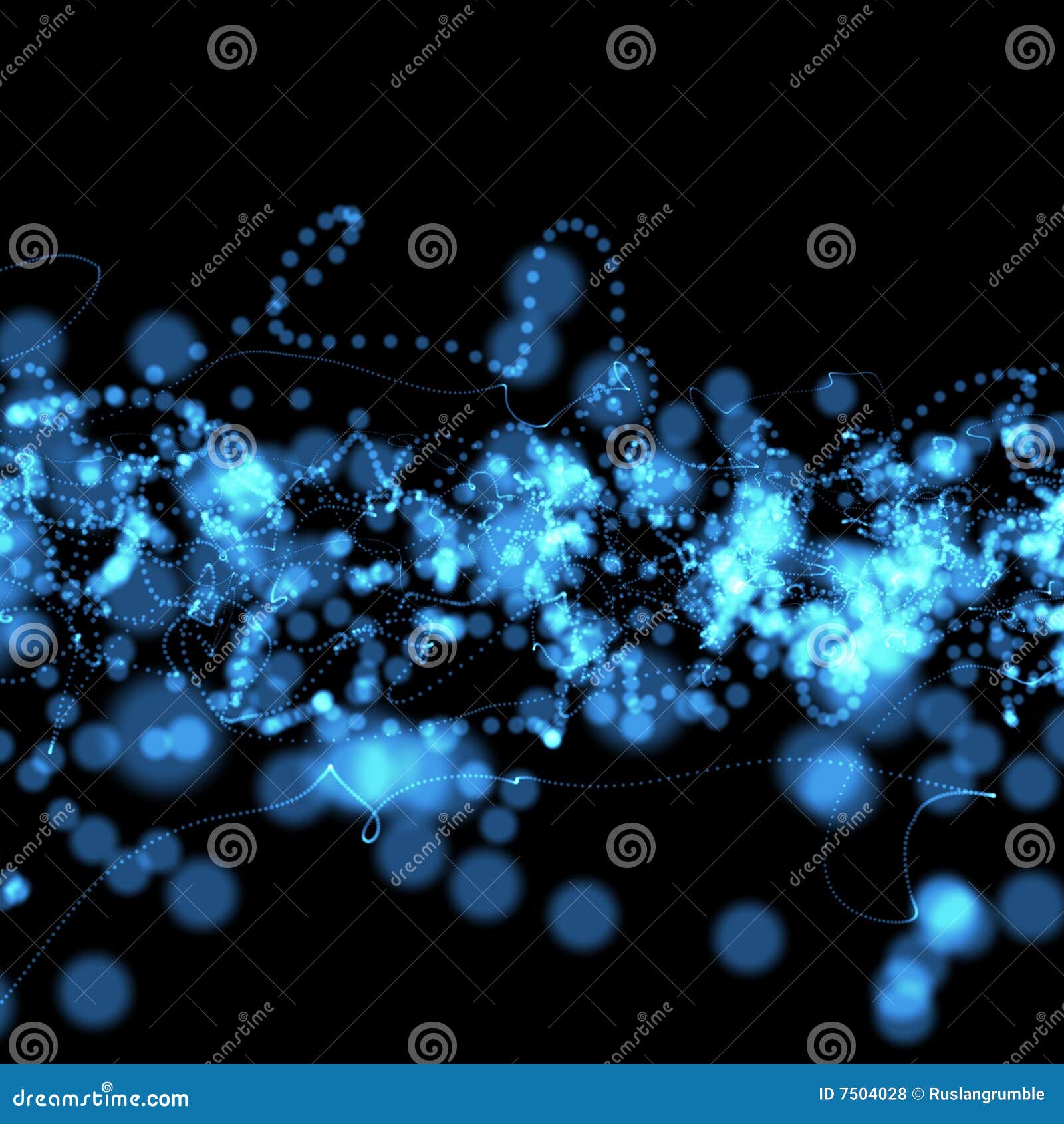 Abstract blue blurry dots stock illustration. Illustration of fantasy ...