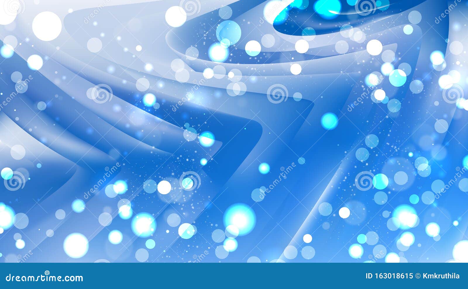 Abstract Blue Bokeh Background Design Stock Vector - Illustration of ...