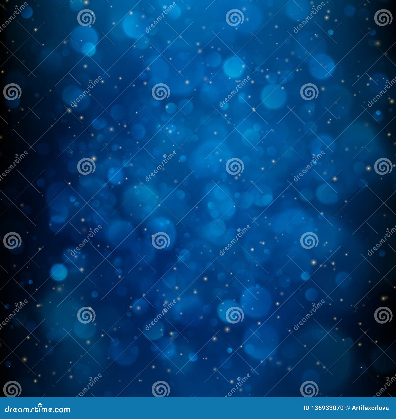 Abstract Blue Bokeh Background. EPS 10 Stock Vector - Illustration of ...