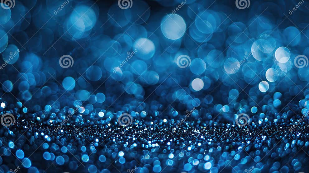 Abstract Blue Bokeh Background Stock Illustration - Illustration of lights, color: 324533127