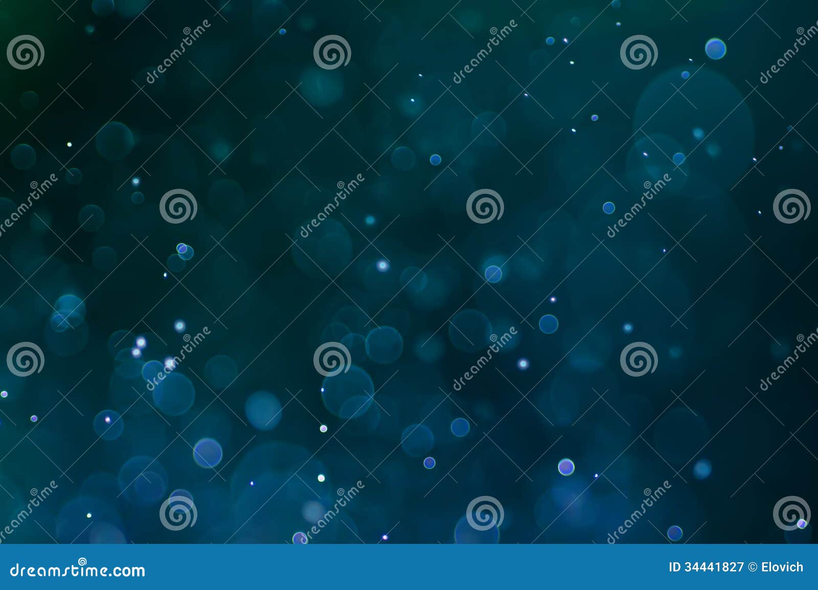 Abstract Blue Bokeh Defocused Background Stock Image - Image of ...