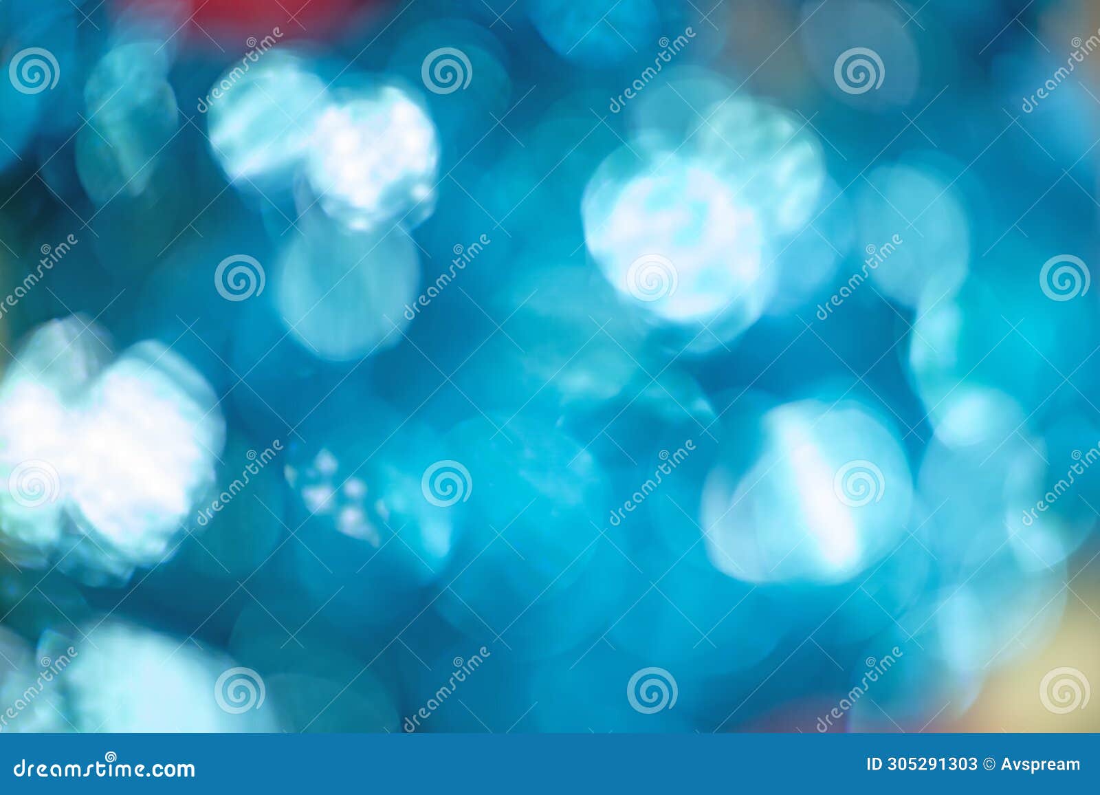 Abstract Blue Bokeh Defocused Background Stock Image - Image of light ...