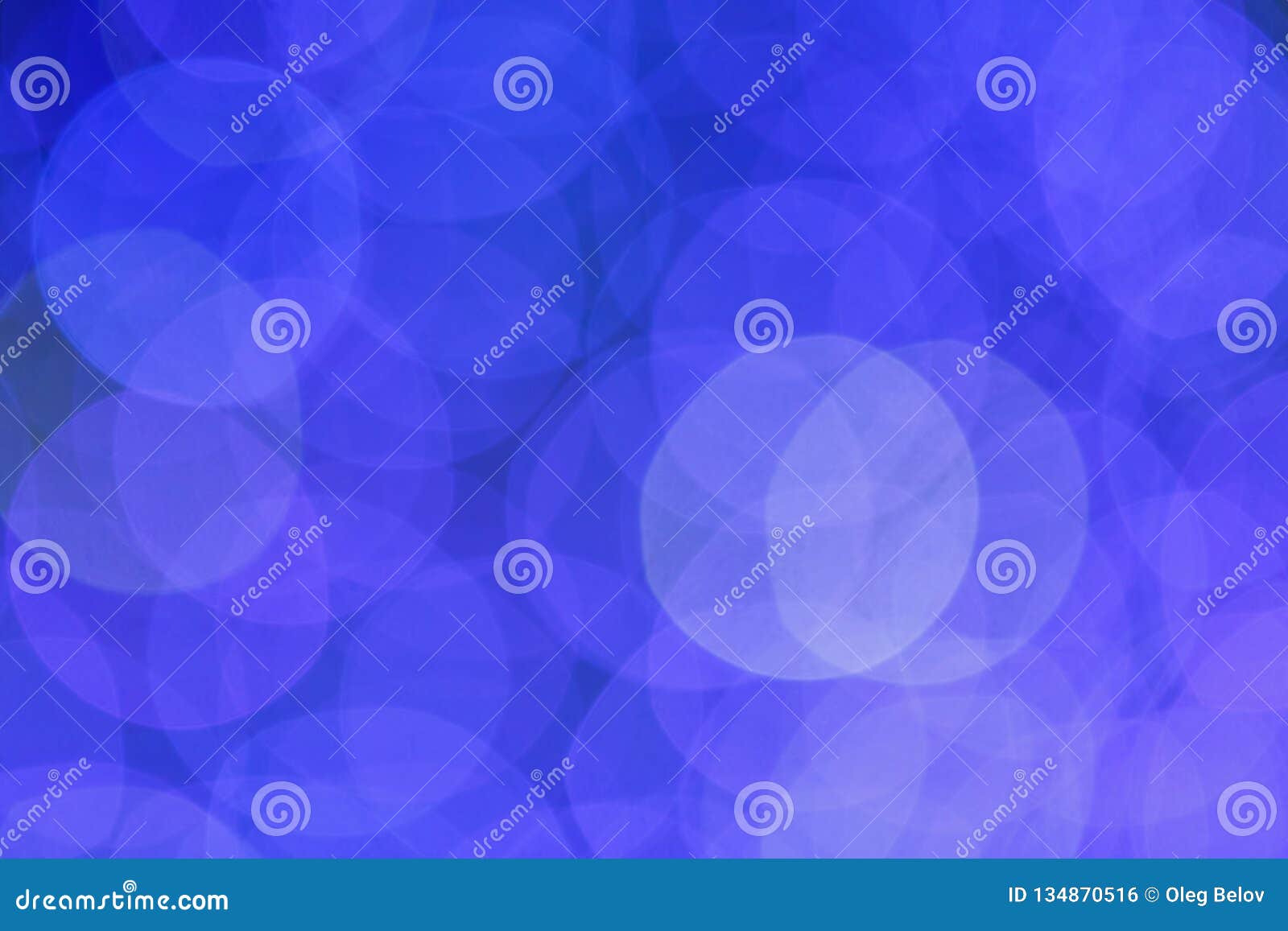 Abstract Blue Bokeh, Defocused Image As a Background or Template Stock ...