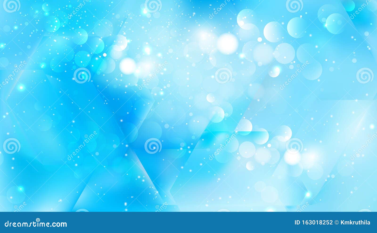 Abstract Blue Bokeh Defocused Lights Background Vector Stock Vector ...