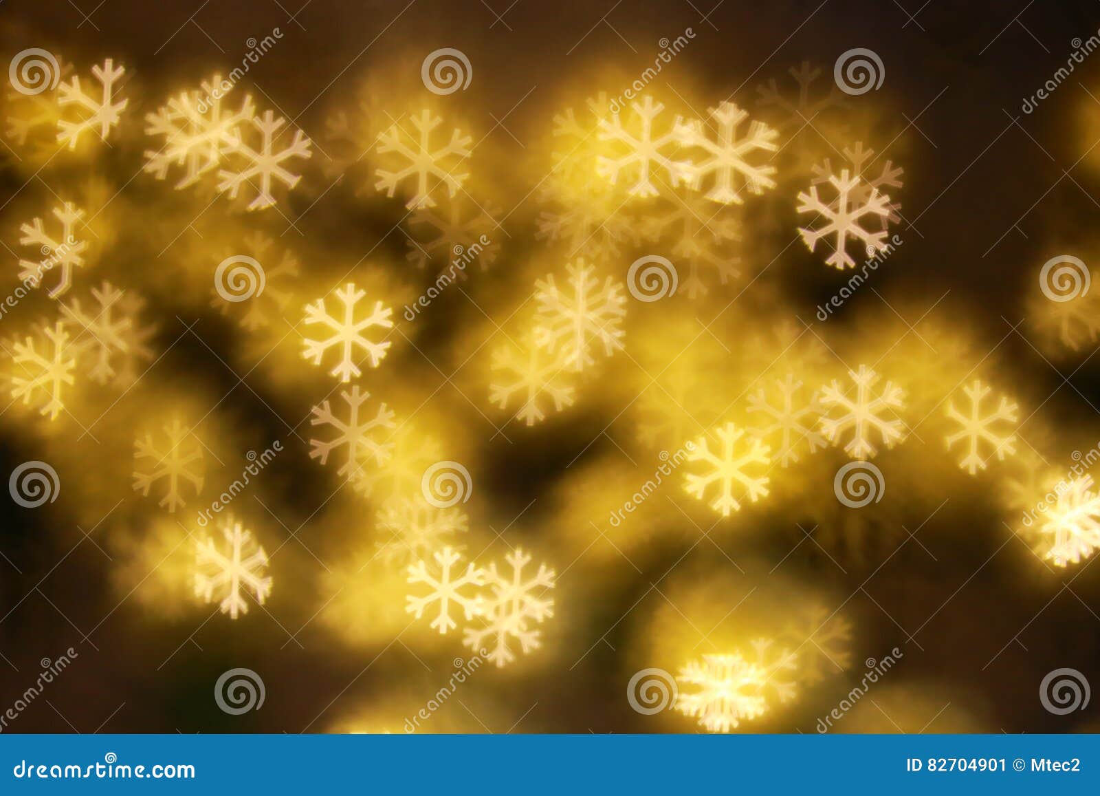Abstract Blue Bokeh Snowflake Stock Image - Image of blinking, backdrop ...