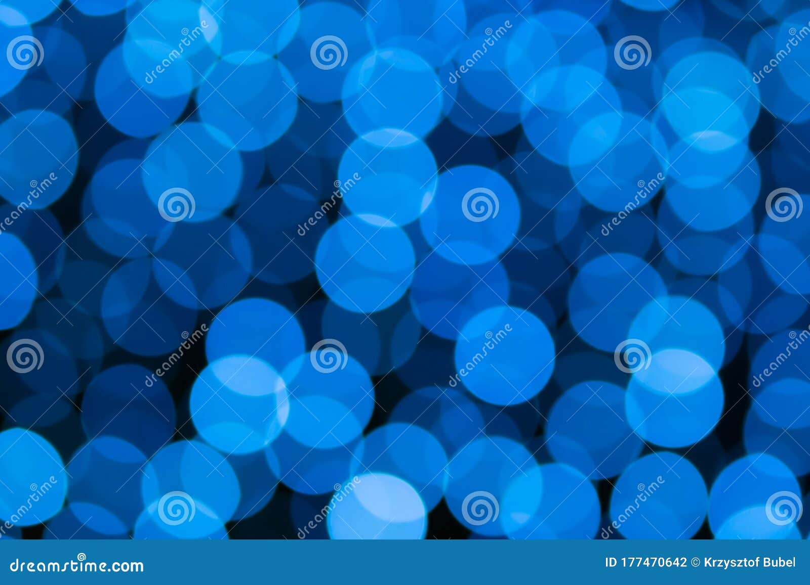 Abstract Blue Bokeh Texture on Black Background Stock Photo - Image of ...