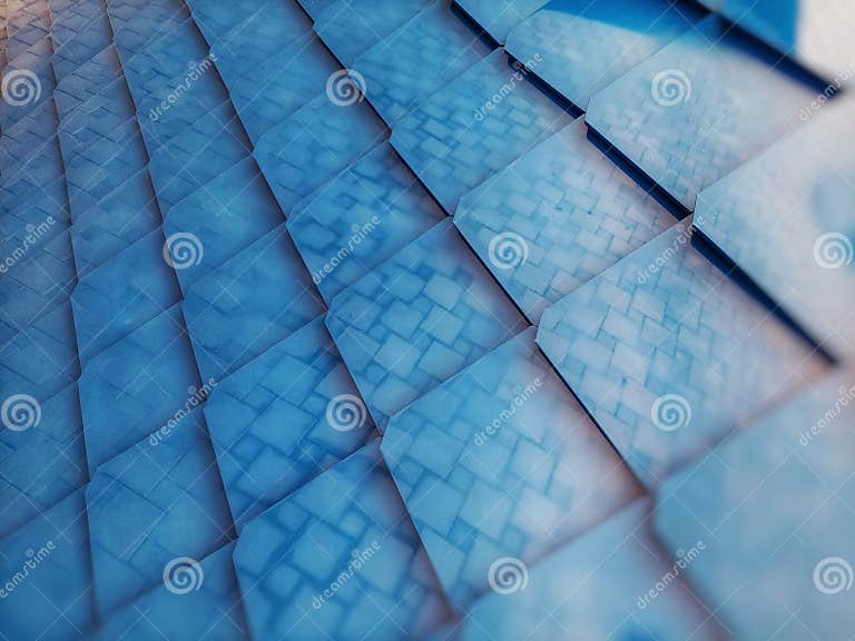 Abstract Blue Brick Background for Presentation and Any Design Stock Image - Image of symmetry ...